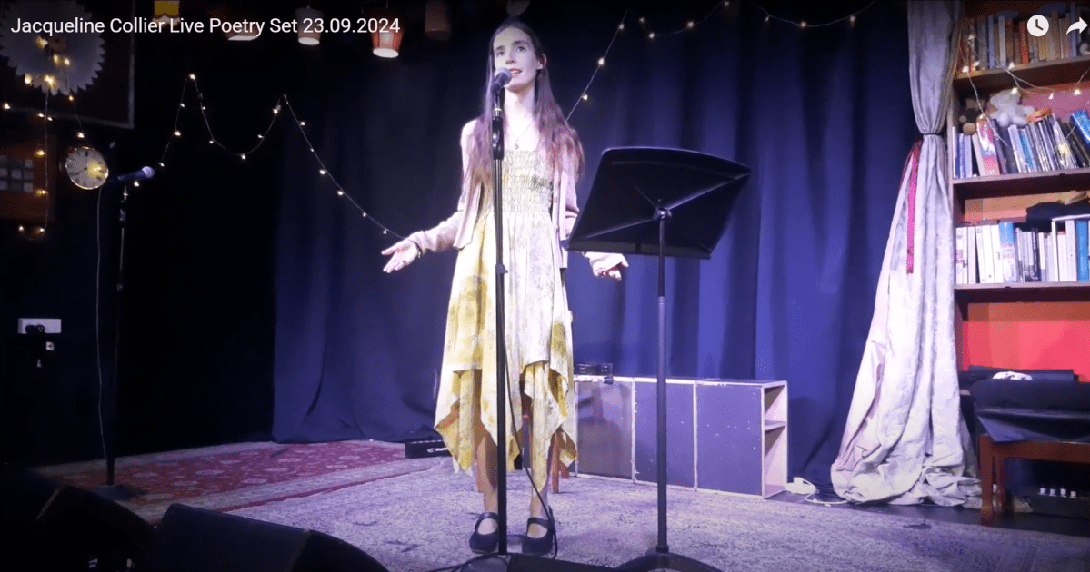 First Live Poetry Set (Video) – Jacqueline collier